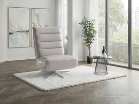 XXXLutz RELAXAČNÍ KŘESLO, kůže, světle šedá Sit & More - Online Only křesla & taburety - 000144038067