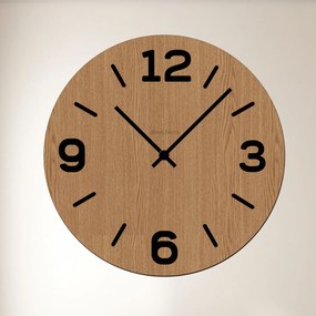 dřevo života Nástěnné hodiny CLASSIC Zvolte barvu dekoru: Horský dub, Zvolte velikost hodin (cm): 40x40