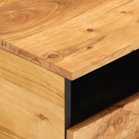 vidaXL Konferenční stolek 80 x 54 x 40 cm masivní akáciové dřevo [356868] Barva: Přírodní