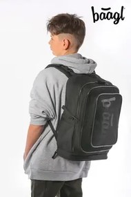 BAAGL Školní batoh Cubic Uni Černá / 29 l / vhodný od 3. třídy