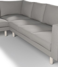 Potah na pohovku IKEA Norsborg rohová 5-místná barva šedá látka pletený vzor