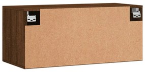 Nástěnná skříňka hnědý dub 80 x 36,5 x 35 cm kompozitní dřevo
