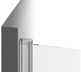 Ravak - Sprchové dveře dvoudílné Chrome CRV2-90 - bílá, transparentní sklo