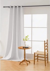 Bílý závěs OXFORD LIGHT 140x270 cm Zavěšení: Řasící páska