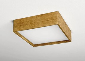 Světlo z dubu 25W, výroba v ČR, stropní svítidlo BLOKK 25W, vyrobené ručně z dubového dřeva Neutrální bílá 4000 K