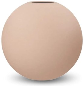 COOEE Design Kulatá váza Ball Blush 10 cm, béžová barva, keramika