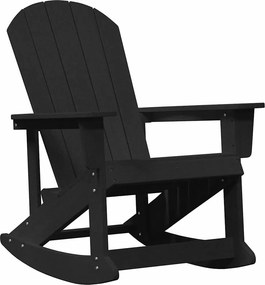 Adirondack Houpací Křesla 2 ks Černá HDPE 3335836