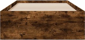 Rám postele se zásuvkami kouřový dub 75x190 cm kompozitní dřevo 3280444
