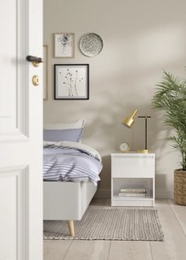 FALCO Noční stolek Simplicity 238 bílý lesk