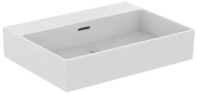 Ideal Standard Extra - Umyvadlo na desku 600x450 mm, s přepadem, bez otvoru pro baterii, bílá T389101