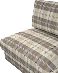 Potah na neskládací křeslo IKEA Kivik barva béžová látka pletený vzor, vzorované