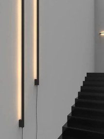 Toolight Toolight, LED nástěnné svítidlo 100cm, 15W, 3000K, LHJ064-W, černá matná, OSW-60033