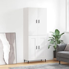 Skříň highboard bílá 69,5 x 34 x 180 cm kompozitní dřevo - Default Title