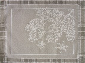 VÁNOČNÍ PROSTÍRÁNÍ NA STŮL HOLLY 35X45 CM VZOROVANÁ
