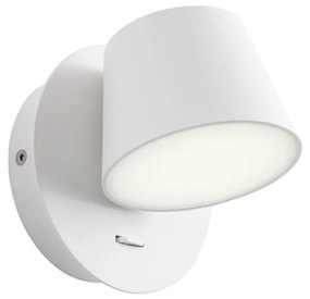 Redo 01-1738 nástěnné LED svítidlo Shaker bílé, 6W, 3000K, ø12cm