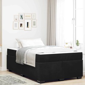 Rám postele s matrací Černá 120 x 190 cm textil 3399280
