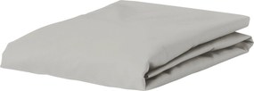 Prostěradlo s gumou Premium Percale 80 x 200 cm stříbrné