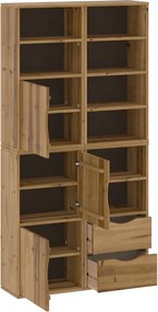 Boční skříňky 4 ks "ODDA" 40x24x79 cm Borovicový masiv 3365352