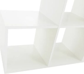 Regál pyramida, bílý, DTD laminovaná, NORAH