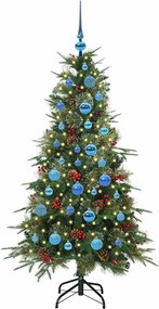 Umělý Skládací Vánoční Strom s stojanem Zelená 150 cm PE a PVC 3397413