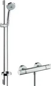 Hansgrohe Croma 100 - Sprchový set s termostatem | 3 proudy | tyč 90 c