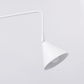 Sollux Lighting Nástěnné svítidlo NOX 2 bílé s vypínačem