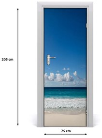 Fototapeta na dveře samolepící tropická pláž 75x205 cm