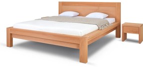 Postel Postelia CAPRI, 180x200 cm, buk - dřevěná postel z masivu o šíři 12x8 cm
