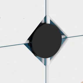 Dětská modulární skříň s 12 úložnými boxy modrá PP 340580