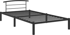 vidaXL Rám postele kov 100 x 200 cm [284657] Barva: Černá