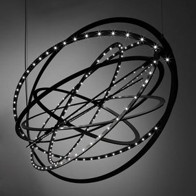 Artemide 1623020A Copernico sospensione, designové závěsné LED svítidlo, 38W LED, černá, 104x64cm