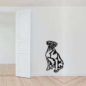 dřevo života Dřevěná dekorace psa Boxer Rozměry (cm): 16x30, Barevný vzor: Černá