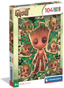 Clementoni - Puzzle 104 Marvel Groot