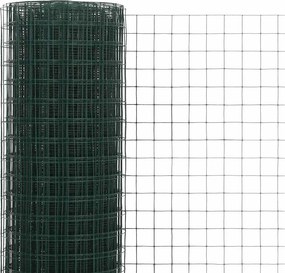 Pletivo ke kurníku ocel PVC vrstva 10 x 1,5 m zelené 143629