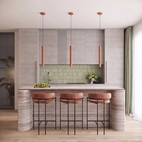 Sollux Lighting Závěsné svítidlo ARCHE 3P okrově červené