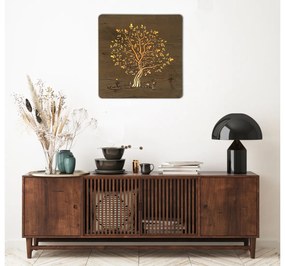 Li-Go "Ořešák" světelný obraz 230V 62x62cm provedení povrchu: dub světlý