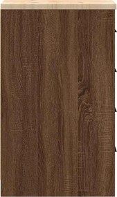 vidaXL Garážová skříň 30x51x85 cm Borovicový masiv [860580] Barva: Černá
