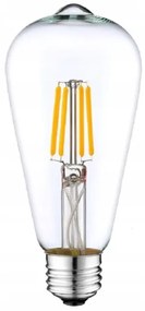 BERGE Dekorativní LED žárovka E27 6W ST64 teplá bílá