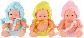 TEDDIES Panenka miminko s vaničkou / Měkké tělo / 12 cm / Kloubová / o
