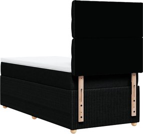 Box spring postel s matrací černá 90x190 cm textil 3291920