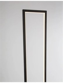 Nova Luce Stojací LED lampa WENNA matný černý hliník a akryl 36W 3000K