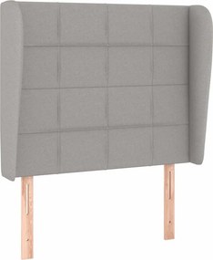 Box spring postel s matrací světle šedá 80 x 200 cm textil 3127917