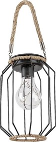 Rabalux Černá LED solární závěsná lucerna Sluis 0,2W 77046