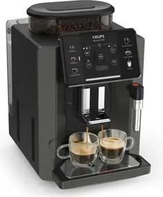 Krups Sensation EA910810 šedá-černá / Automatický kávovar / Napěňovač