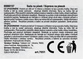 TEDDIES Sada na písek s autem 6 ks / Sada na písek / Plast / 12m+