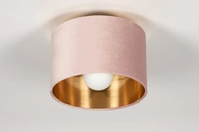 Stropní designové svítidlo Wildmore Pink and Gold 25