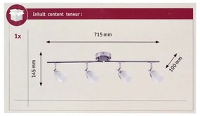 Paulmann 66692 - Bodové svítidlo YASMIN 4xG9/10W/230V