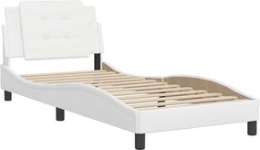 Rám postele bez matrace Zadar bílý 80 x 200 cm umělá kůže 3208143