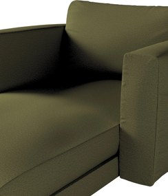 Potah na IKEA Norsborg šezlong s loketními opěrkami barva zelená látka pletený vzor