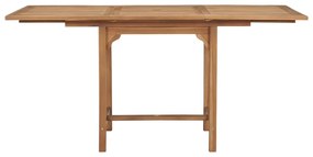 vidaXL Marketos Rozkládací zahradní stůl (110–160) x 80 x 75 cm masivní teak